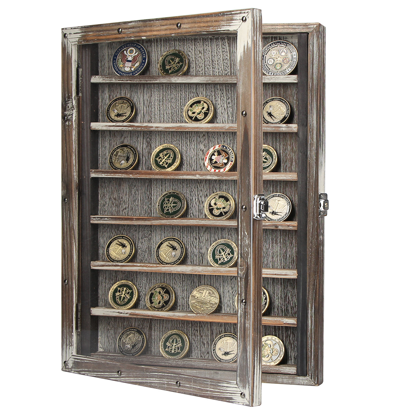 Wall Mount Military Coin Display Shadow Box – J JACKCUBE DESIGN